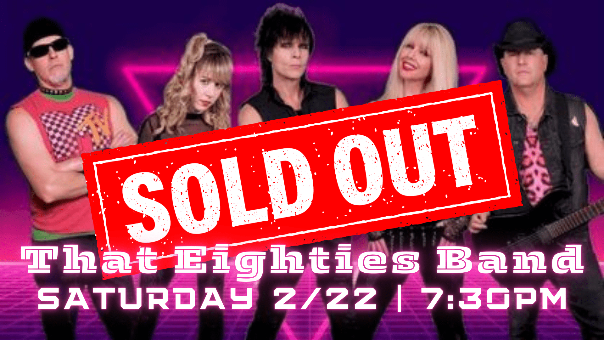 SOLD OUT – That Eighties Band » Nissi's Entertainment & Events