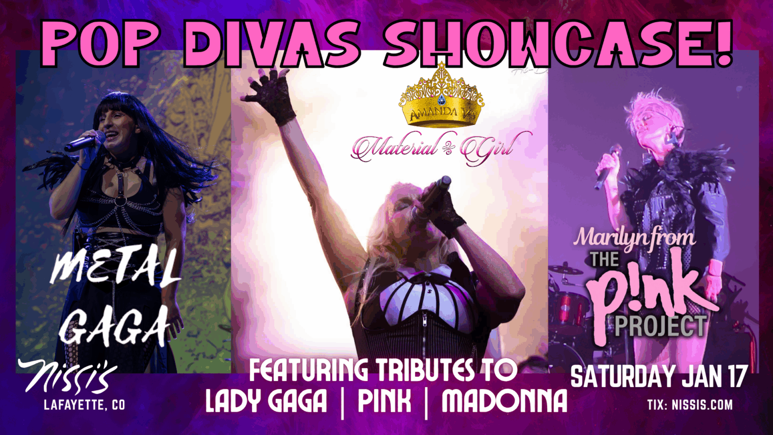 Pop Divas Showcase!with Metal Gaga | Material Girl | The Pink Project ...